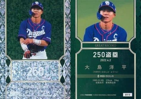駿河屋 Gr10 インサートカード ：大島洋平（bbm）