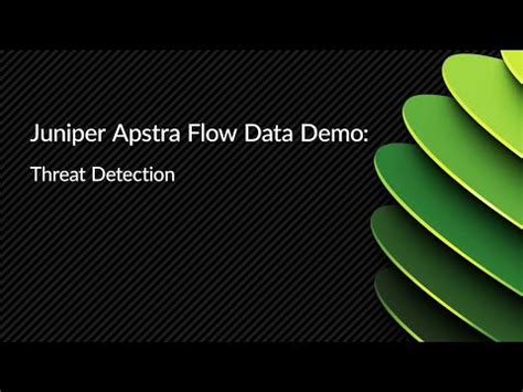 Juniper Apstra Demo Threat Detection With Flow Data Sebae Videos