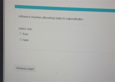 Solved Influence Involves Allocating Tasks To Subordinates