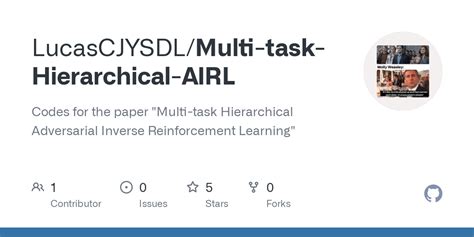 GitHub LucasCJYSDL Multi Task Hierarchical AIRL Codes For The Paper