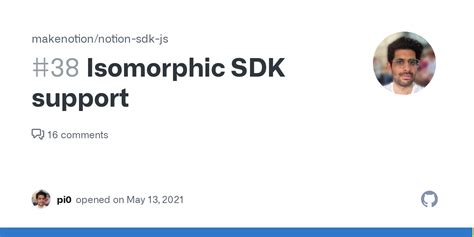 Isomorphic Sdk Support · Issue 38 · Makenotionnotion Sdk Js · Github