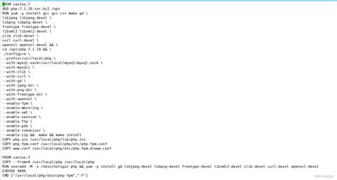 Dockerfile 创建镜像构建LNMP wordpress架构