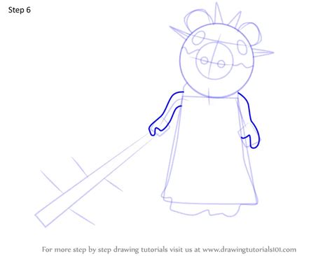 How To Draw Frostiggy From Piggy Piggy Step By Step