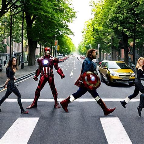 Stabilityai Stable Diffusion Avengers Infinity Wars Abbey Road