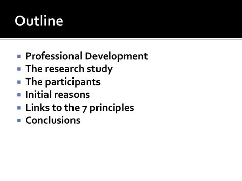 Ppt The Contribution Of Exploratory Practice To Professional Development Research Findings