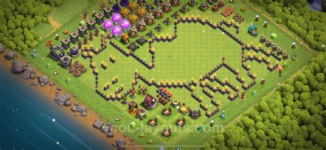 Best Funny Troll Base Th9 With Link 2023 Town Hall Level 9 Art Base