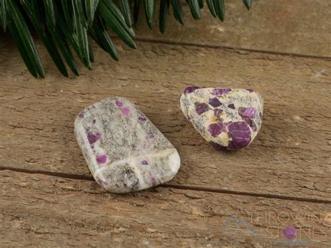 RUBY In Matrix Tumbled Stones Tumbled Crystals Birthstone Etsy