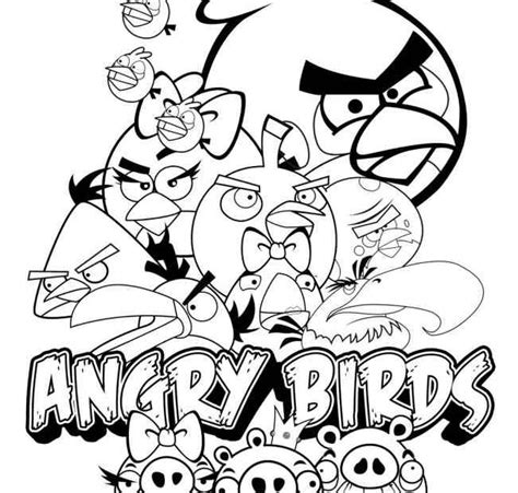 Kolorowanki Angry Birds Do Drukowania
