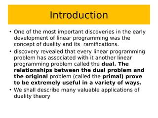 Duality in Linear Programming Problem | PDF