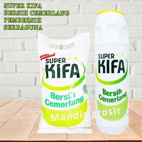 Jual Pembersih Serbaguna Super Kifa Pembersih Bubuk Refill And Botol