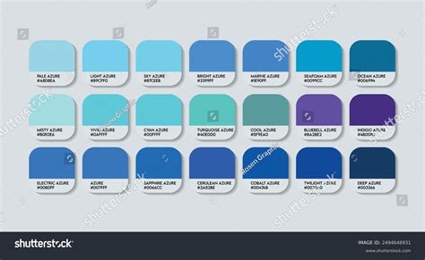 Azure Color Sample Premium Vector Royalblue Lightskyblue