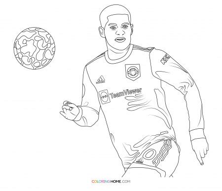 Marcus Rashford Mbe Colouring Sheet Coloring Home
