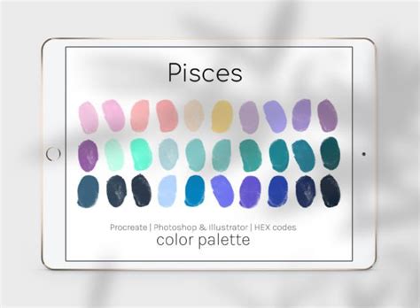 Pisces Color Palette Graphic By Thedigitaldoodle · Creative Fabrica