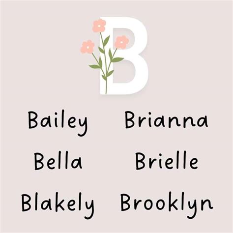 40 Actually Cool Girl Names That Start With B New 2024