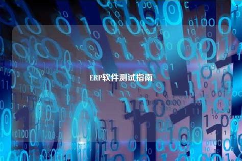 ERP软件测试指南 鲸选ERP