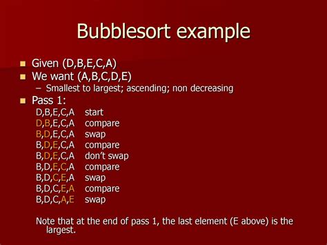 Sorting Array The Bubblesort Ppt Download