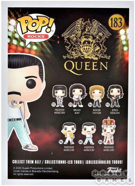 Фигурка Funko Pop Rocks Queen Freddie Mercury 183 Купить