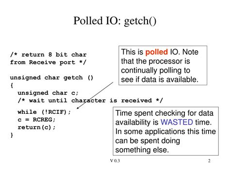 Ppt Polled Io Versus Interrupt Driven Io Powerpoint Presentation