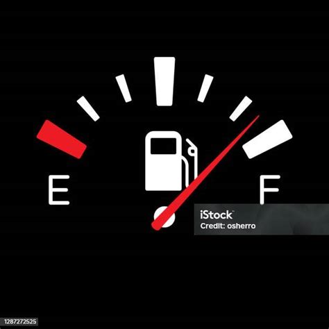 연료 탱크 다이얼 게이지 기호 운송 가솔린 레벨 표시기 기호 벡터 그림입니다 계기판 측정기에 대한 스톡 벡터 아트 및 기타 이미지 계기판 측정기 가솔린 기체 물리