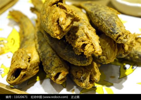 一盘小海鲜 油炸小黄花鱼 高清图片下载红动中国