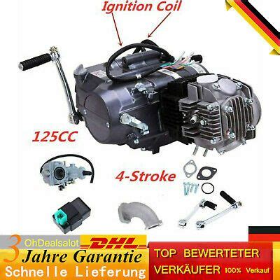 EBay 125ccm Motor Dirtbike Pitbike Cross 125cc 4 Gang 4 Takt Manuell