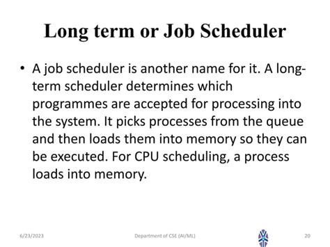 cs403pc operating system lec 9 scheculing concepts pptx