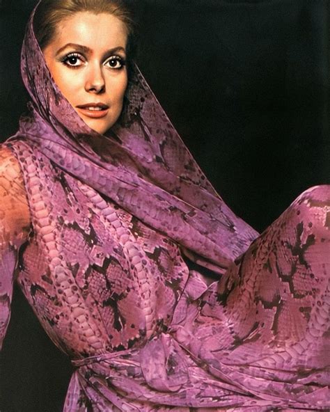 Catherine Deneuves Instagram Post Catherine Deneuve In Ysl Haute Couture 1969” Catherine