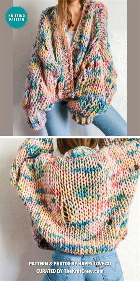 7 Knitted Chunky Cardigan Patterns For Women The Knit Crew