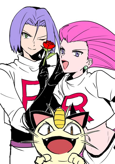 Jessie James And Meowth Pokemon Drawn By Igusaharu Danbooru