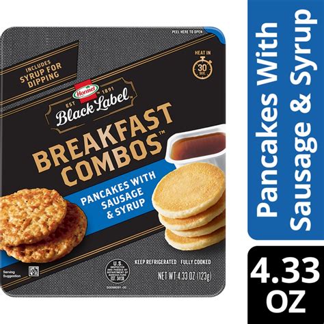 Hormel® Black Label® Breakfast Combos Breakfast Kits With Pancakes And