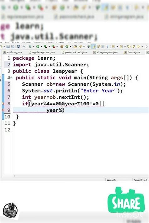 😯 Leap Year Program 🧐 In Java Coding Tutorial Interview Beginners Shorts Youtube