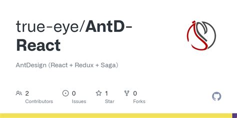 Github True Eyeantd React Antdesign React Redux Saga