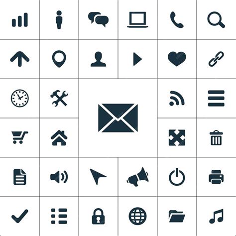 premium vector web ui icons universal set