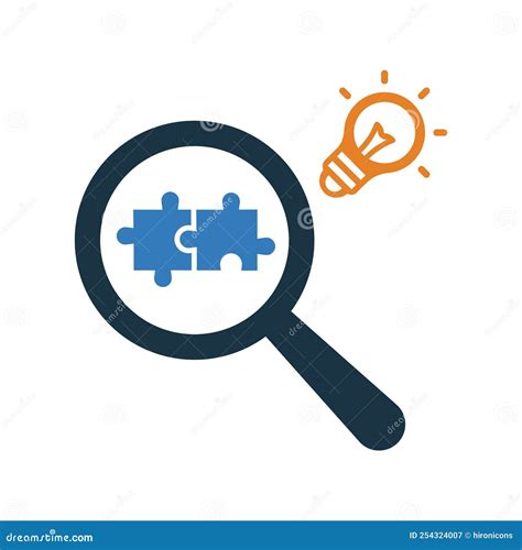 Find Solution Search Icon Simple Editable Vector Graphics Stock Vector Illustration Of