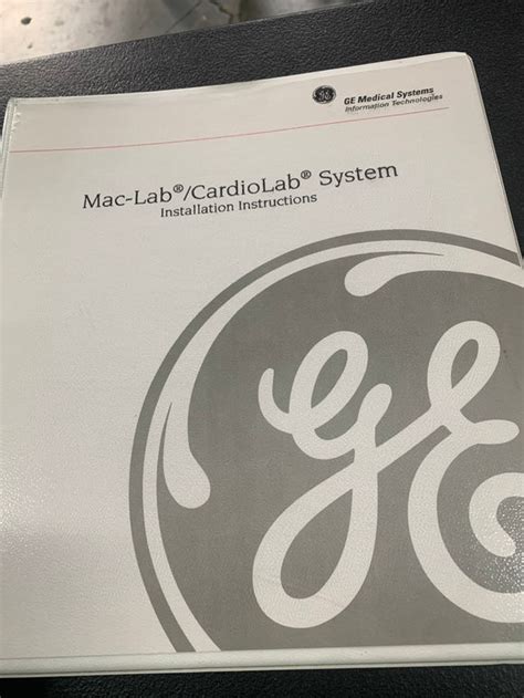 Ge Installation Instructions For Mac Lab Cardiolab System Puma Export