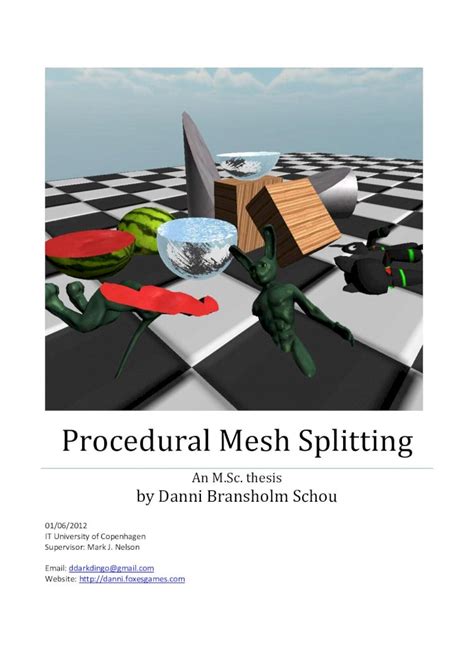 pdf procedural mesh splitting github · procedural mesh splitting