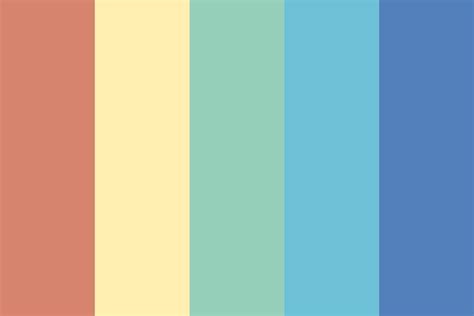 Yellow Into The Blues Color Palette Colorpalette Colorpalettes