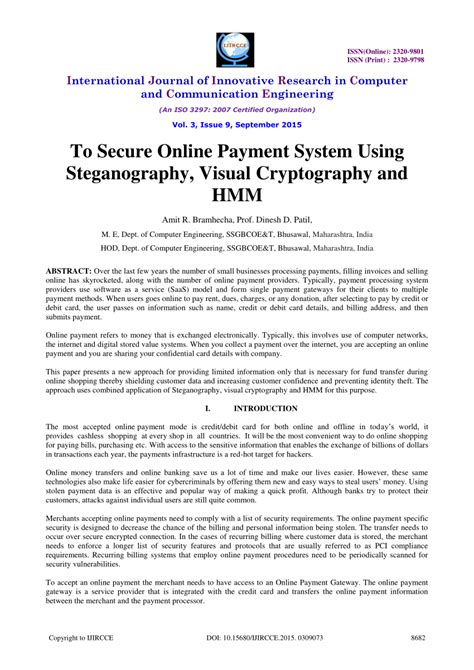 Pdf To Secure Online Payment System Using Steganography Visual