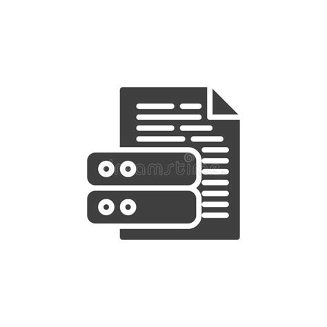 Data Analytics Vector Icon Stock Illustration Illustration Of Server