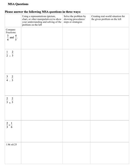 Solved Msa Questions Please Answer The Following Msa