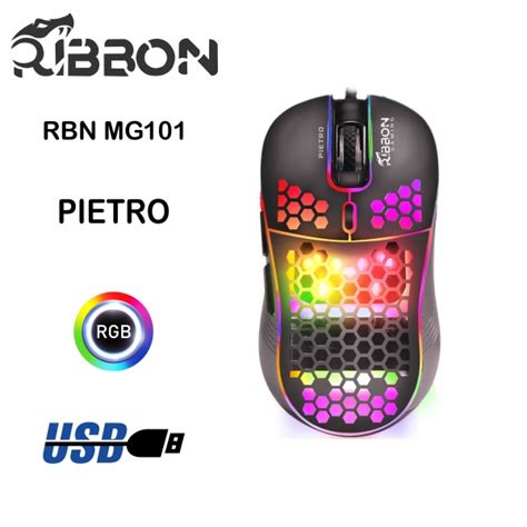 GAMER VISION E I R L Mouse Gamer Ribbon Pietro Rainbow Rbn Mg101