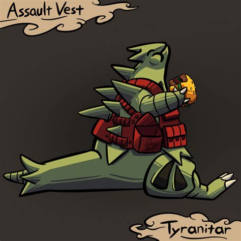 Assault Vest Tyranitar Finally After Years Of Practice I Can Put This