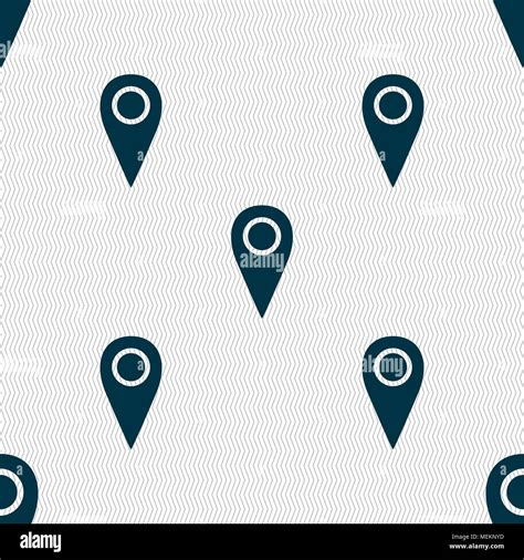 map pointer icon sign seamless abstract background with geometric