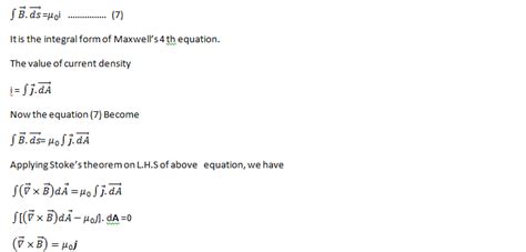 Maxwells Equations Derivation In Integral And Differential Form