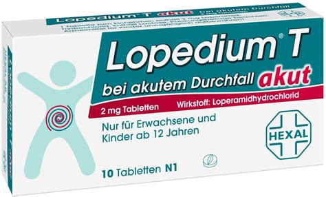 Lopedium T Akut Bei Akutem Durchfall Tabletten 10 Stk Ab € 199