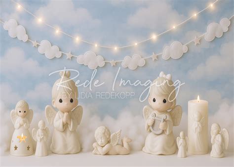 Avezano Angelic Serenity Photography Backdrop Designed By Lidia Redeko