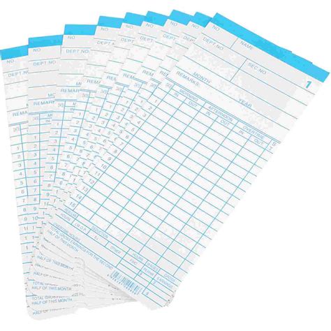 บัตรตอกบัตรเข้างานแบบเข้างานกระดาษบันทึกเวลาของพนักงานสองด้านอุปกรณ์