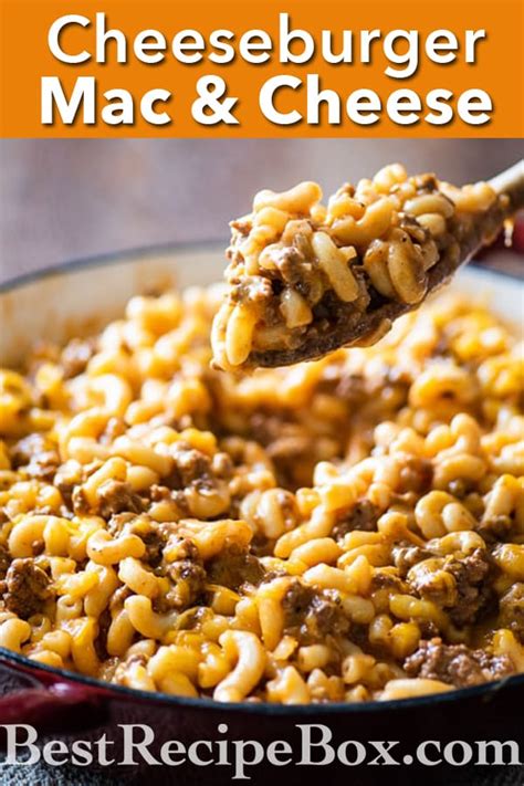 Cheeseburger Mac And Cheese Recipe 30 Min Skillet Best Recipe Box