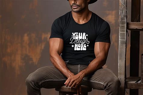 Western White And Black T Shirt Mockup Graphic By Craftart · Creative Fabrica
