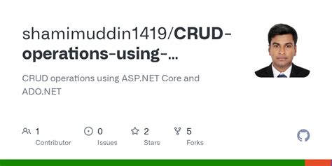 CRUD Operations Using ASP NET Core And ADO NET Create Cshtml At Master Shamimuddin CRUD